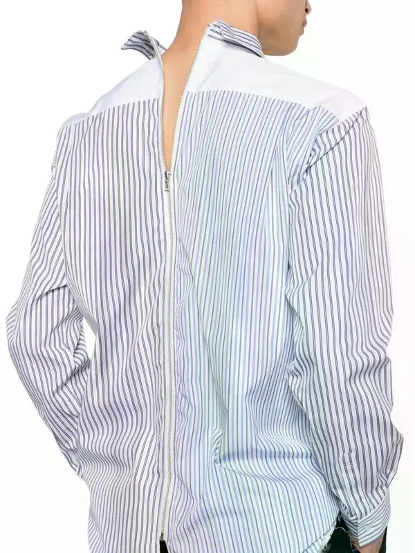Comme Des Garçons Striped Zip Shirt
