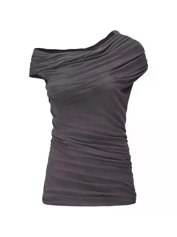 OUDE WAAG Shoulder-wrap Thread Top
