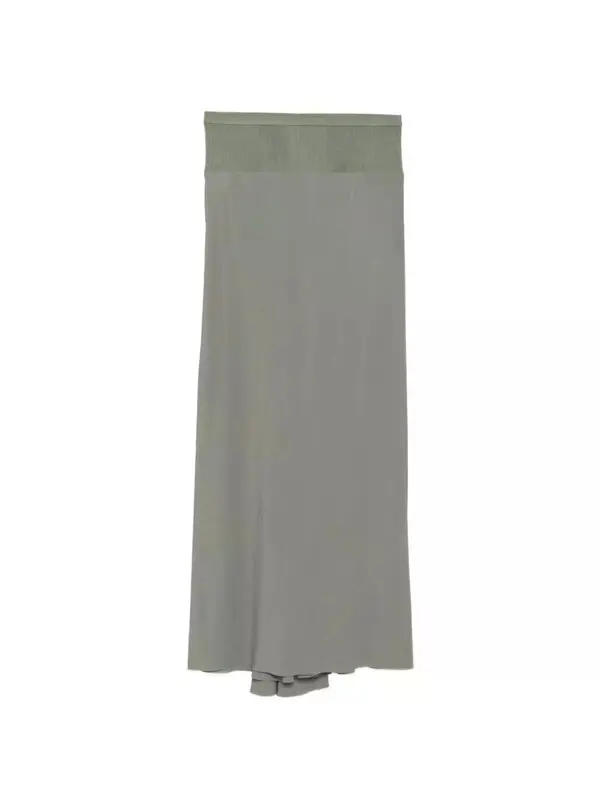 Rick Owens Fitted Skirt With Puddle Hem