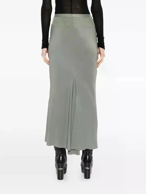 Rick Owens Fitted Skirt With Puddle Hem