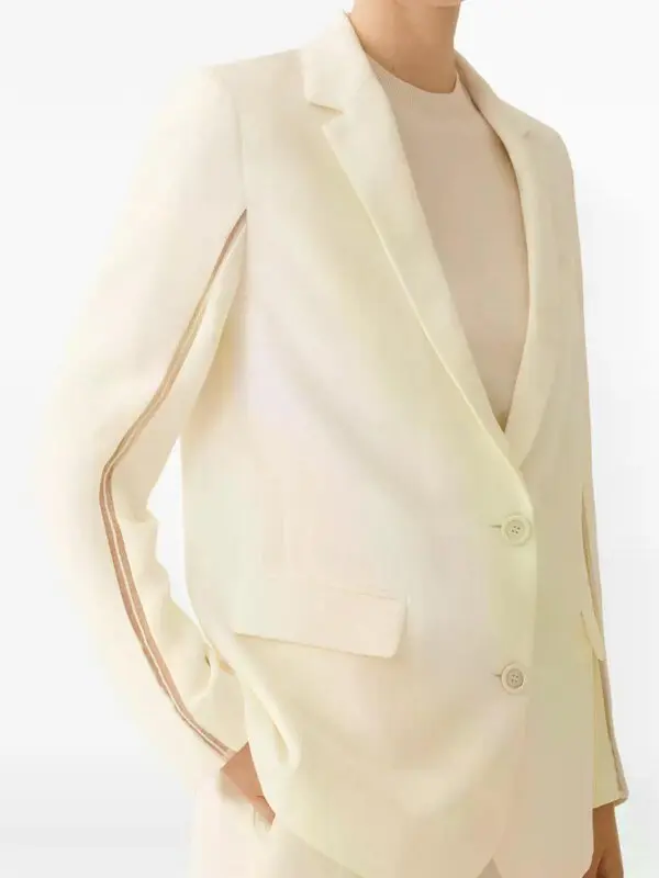 Fabiana Filippi Button Sleeve Panel Blazer