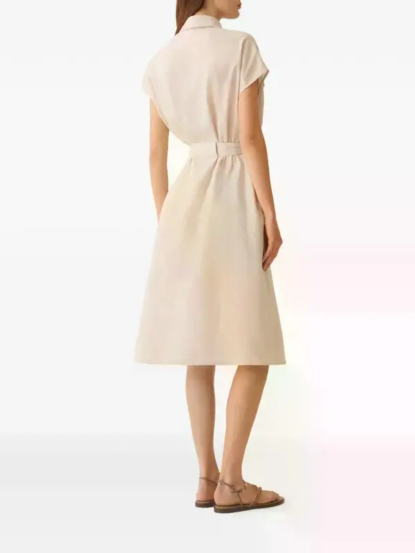 Fabiana Filippi Patch Pocket Belted Dress