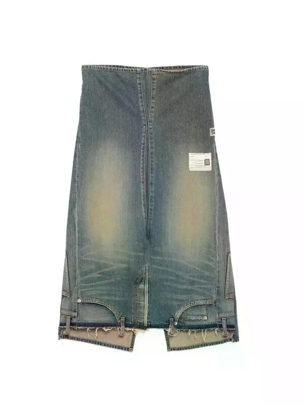 Mihara Yasuhiro Reversed Frayed Skirt