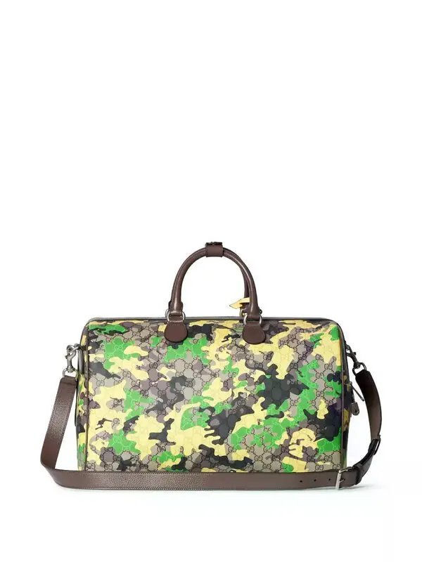 Gucci Gg Camouflage Luggage - Yellow