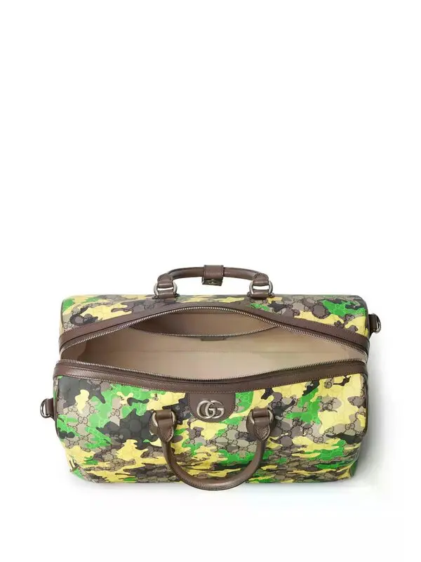 Gucci Gg Camouflage Luggage - Yellow