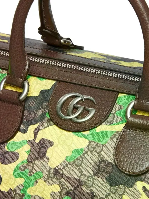 Gucci Gg Camouflage Luggage - Yellow