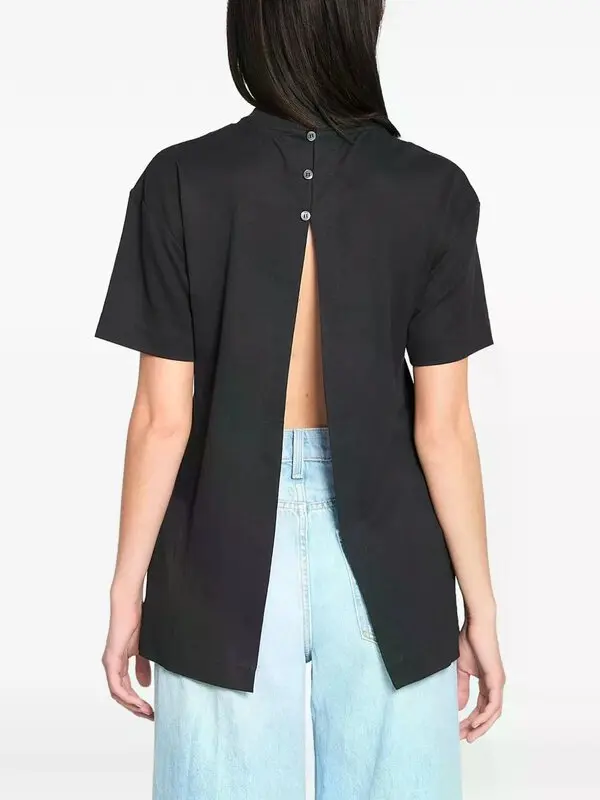 Jacquemus Paper Effect Open Back T-shirt