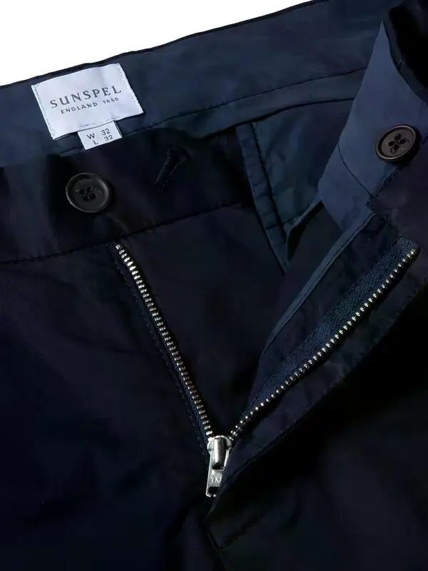 Sunspel Slim-fit Trousers - Blue
