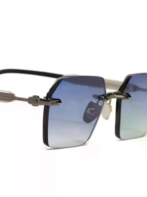 JOHN DALIA Rimless Geometric Sunglasses
