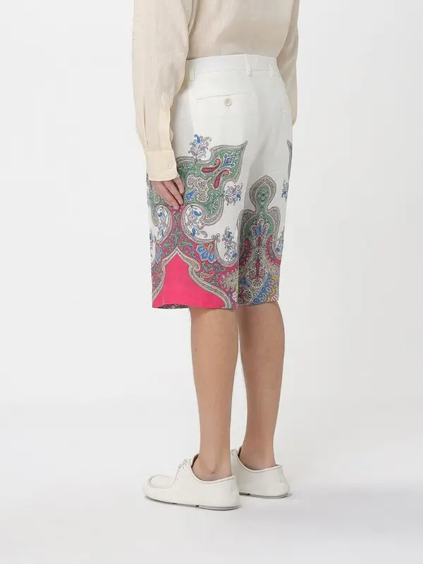 Etro Printed Shorts - White