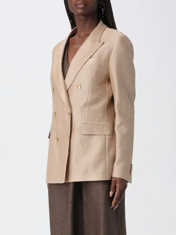 Tagliatore Double Breasted Jacket - Beige