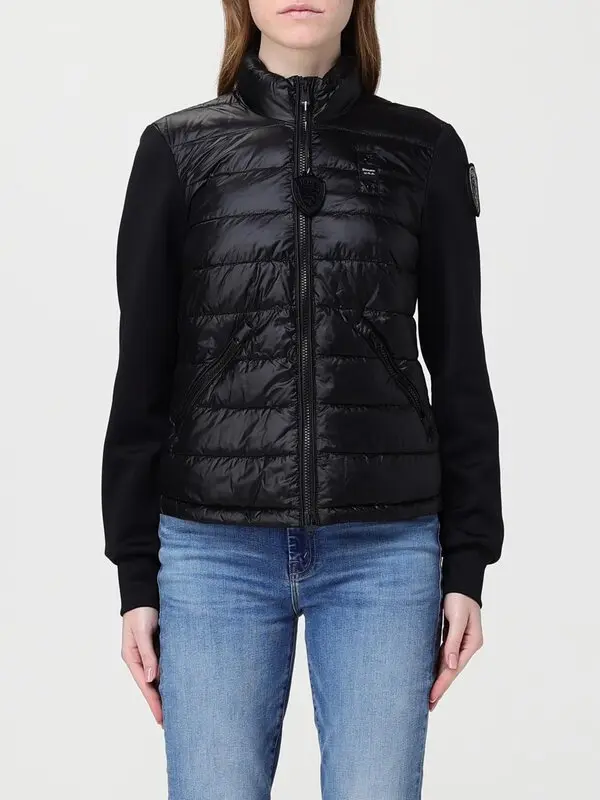 BLAUER. Padded Down Jacket With Zip - Black