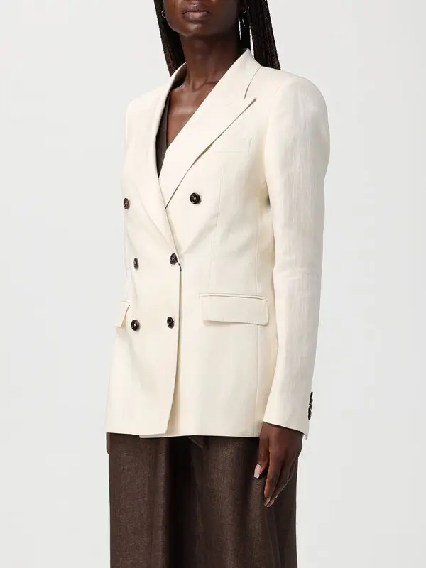 Tagliatore Double Breasted Jacket - Beige