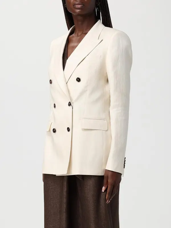 Tagliatore Double-breasted Linen Blazer - Beige