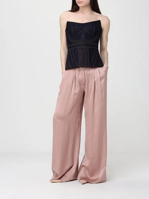Zimmermann Denim Corset Top - Blue