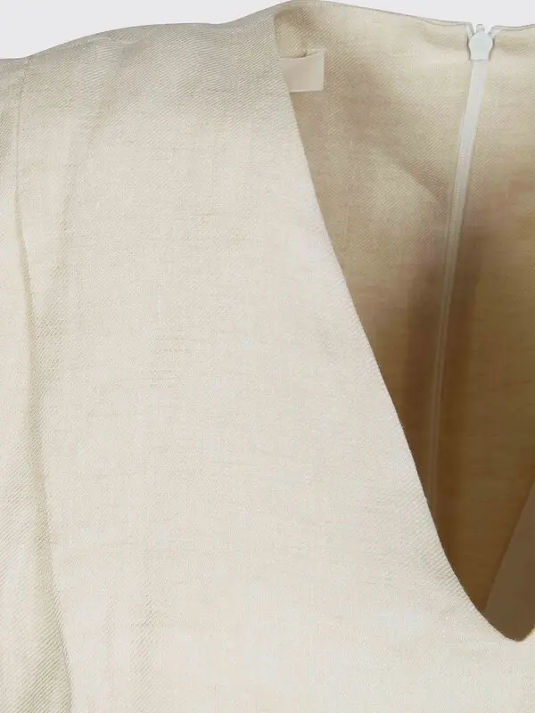 Incotex Midi Dress In Linen Blend
