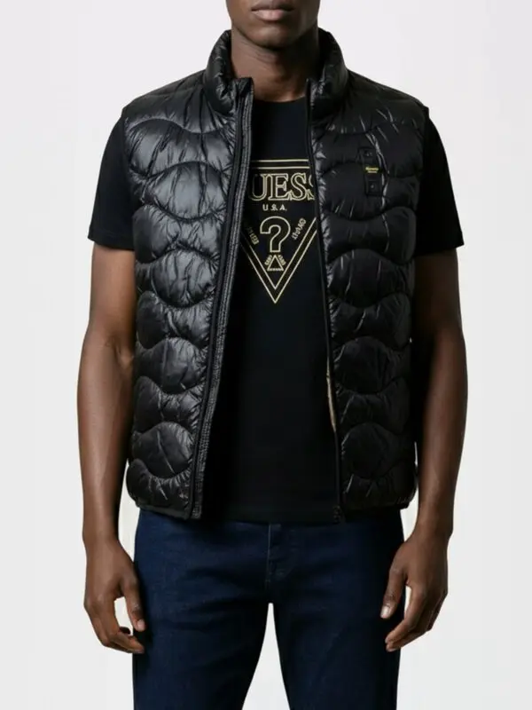 BLAUER. Quilted Vest - Black