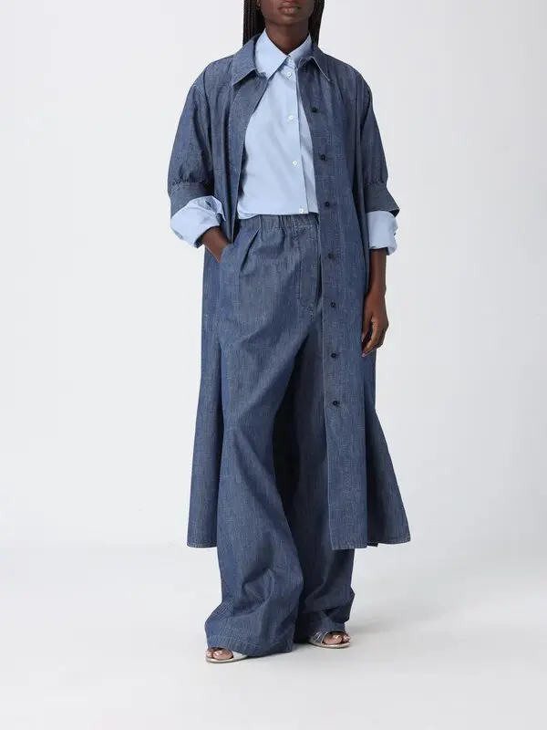 JIL SANDER Cotton Palazzo Trousers