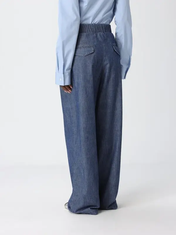 JIL SANDER Cotton Palazzo Trousers