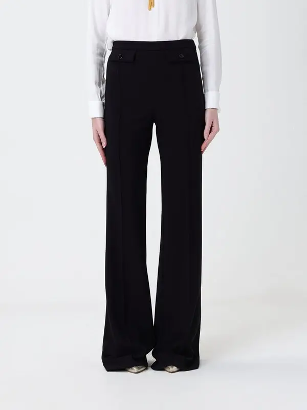 Elisabetta Franchi Tailored Wide Leg Trousers - Black