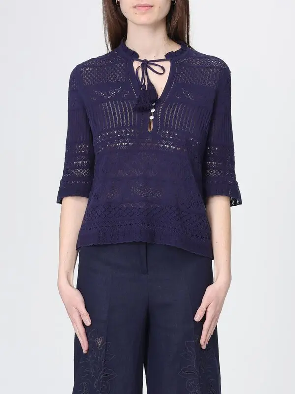 Zadig&Voltaire Organic Cotton Pointelle Knit Top