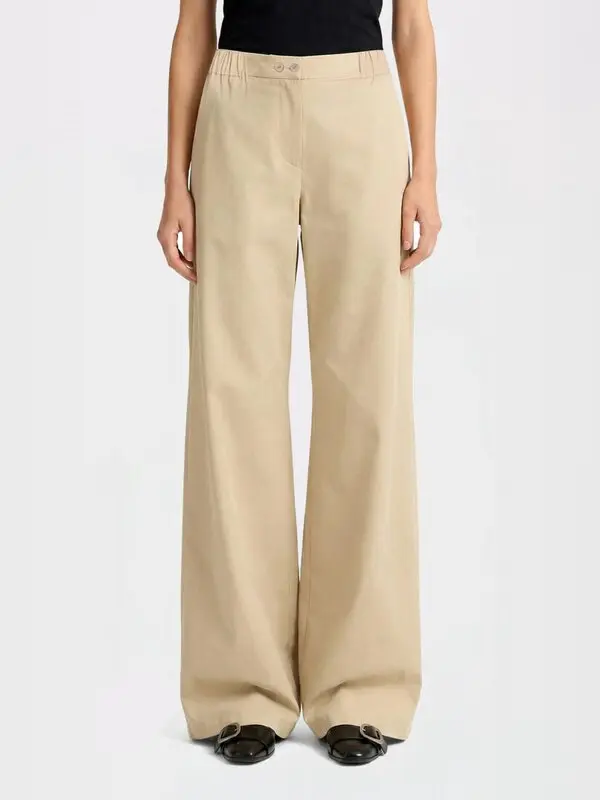 PATOU Organic Cotton Wide-leg Pants - Nude