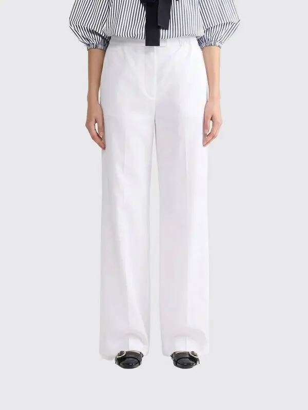 PATOU Organic Cotton Wide-leg Pants - White