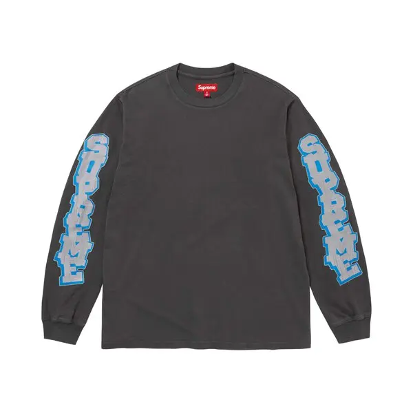 Supreme Cracked Sleeve Long-sleeve Top - Black