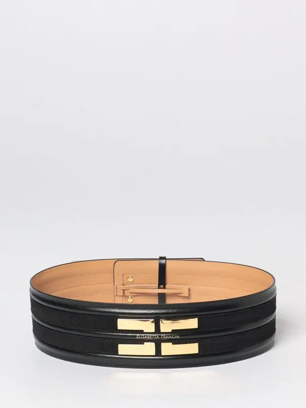 Elisabetta Franchi Wide Belt - Black