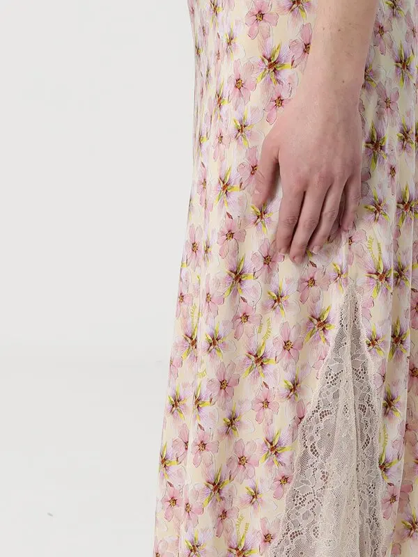 Zadig&Voltaire Printed Midi Skirt With Lace Detail