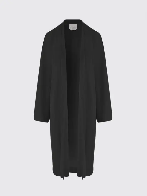 SA SU PHI Long Cashmere Silk Cardigan - Black