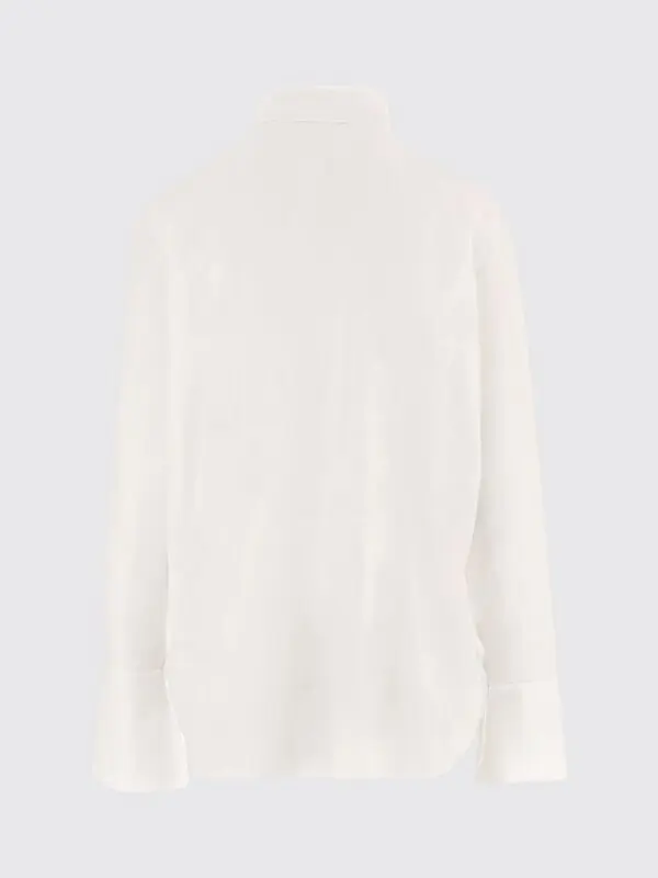 SA SU PHI Silk Pussy-bow Blouse - White