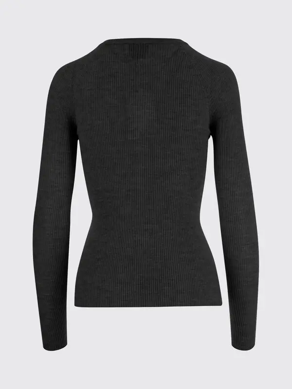 SA SU PHI Cashmere And Silk Ribbed Crewneck Sweater - Black