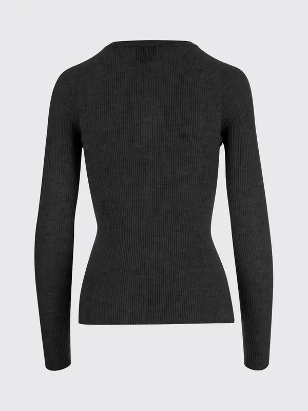 SA SU PHI Cashmere And Silk Ribbed Crewneck Sweater - Black