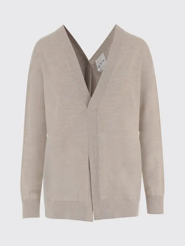 SA SU PHI Cashmere And Silk V-neck Cardigan - Beige