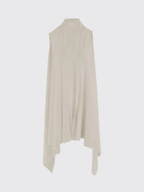 SA SU PHI Long Cashmere And Silk Vest - Ivory
