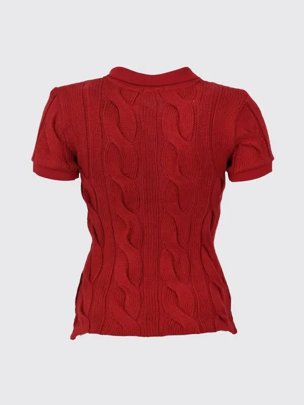 Polo Ralph Lauren Cable Knit Polo Shirt - Red
