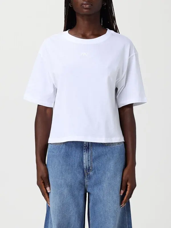 Armani Exchange T-shirt With Gold Ax Logo - White