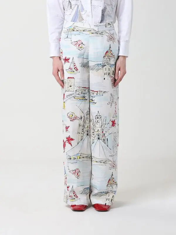 Antonio Marras Printed Wide Leg Trousers