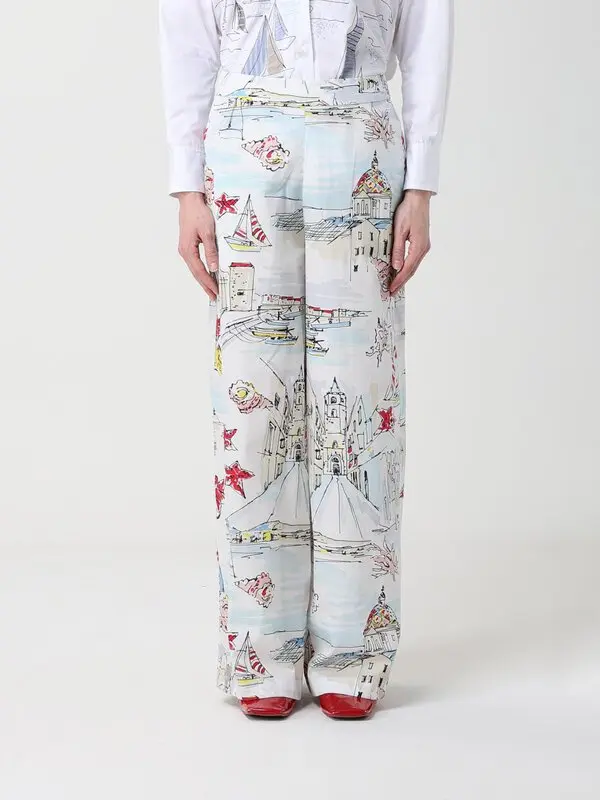 Antonio Marras Printed Wide Leg Trousers