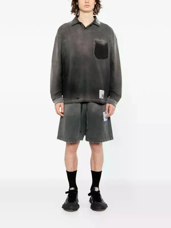 Mihara Yasuhiro Long-sleeved Polo Shirt