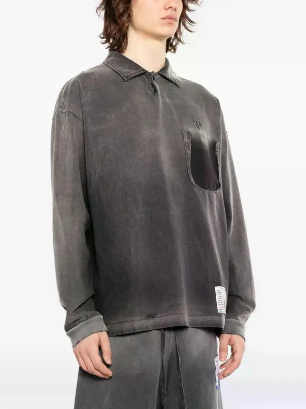 Mihara Yasuhiro Long-sleeved Polo Shirt