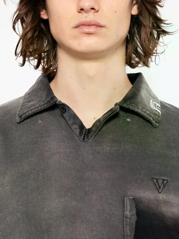 Mihara Yasuhiro Long-sleeved Polo Shirt