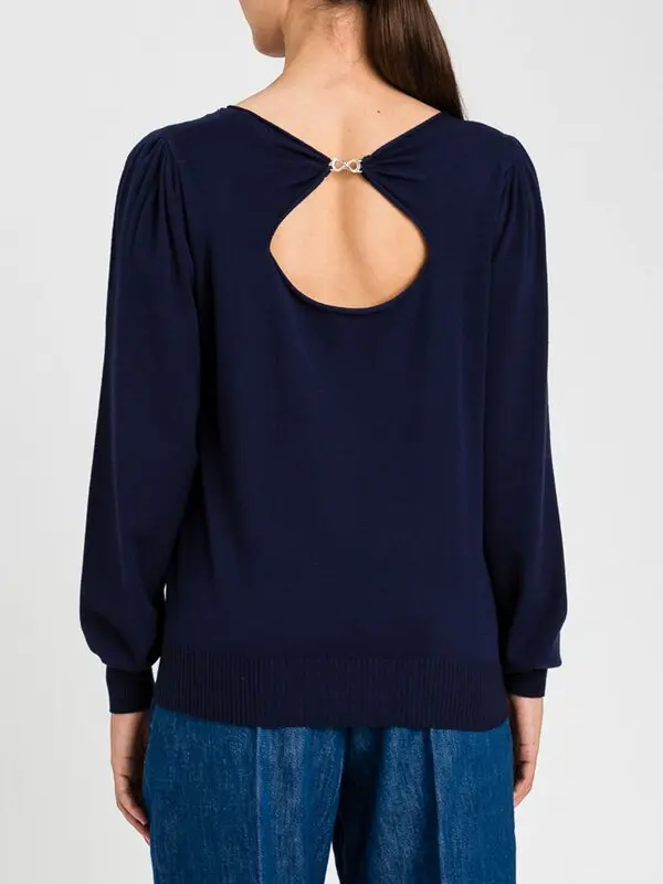TWINSET Viscose Knit With Jewel Detail