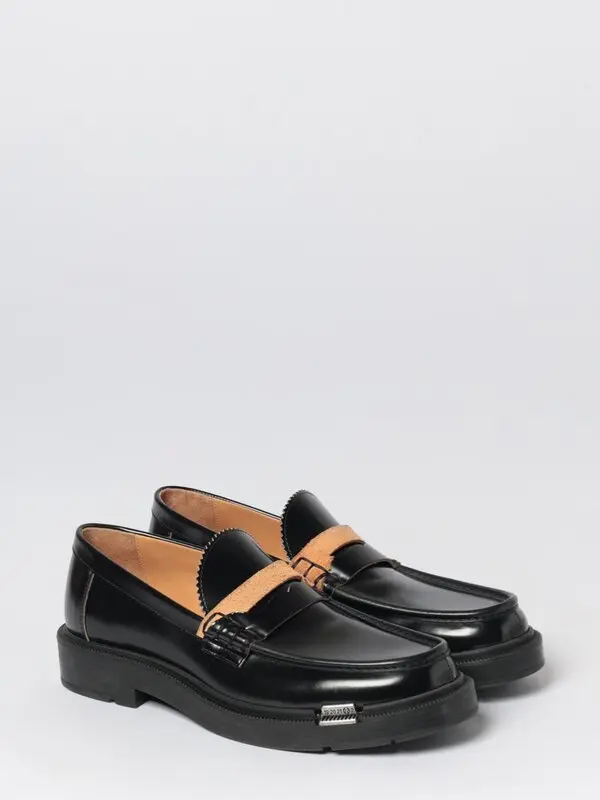 MAISON MARGIELA Brushed Calf Leather Loafers - Black