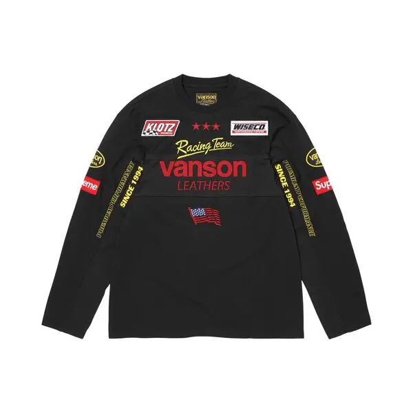 Supreme X Vanson Leathers Long-sleeve Top - Black