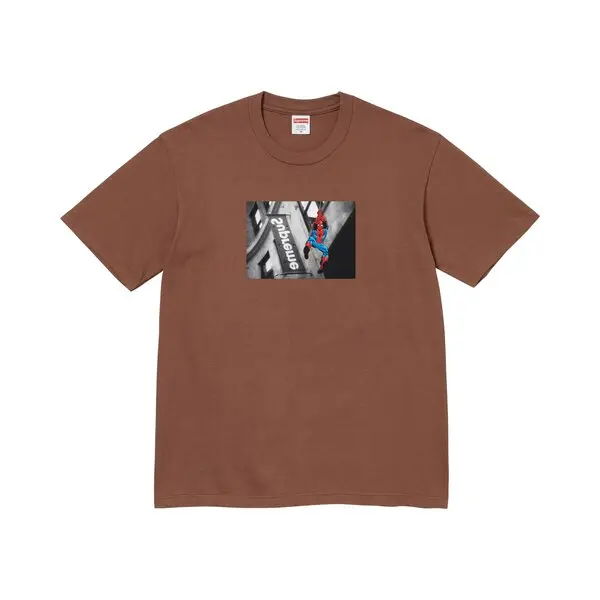Supreme X Spider-man Tee - Brown