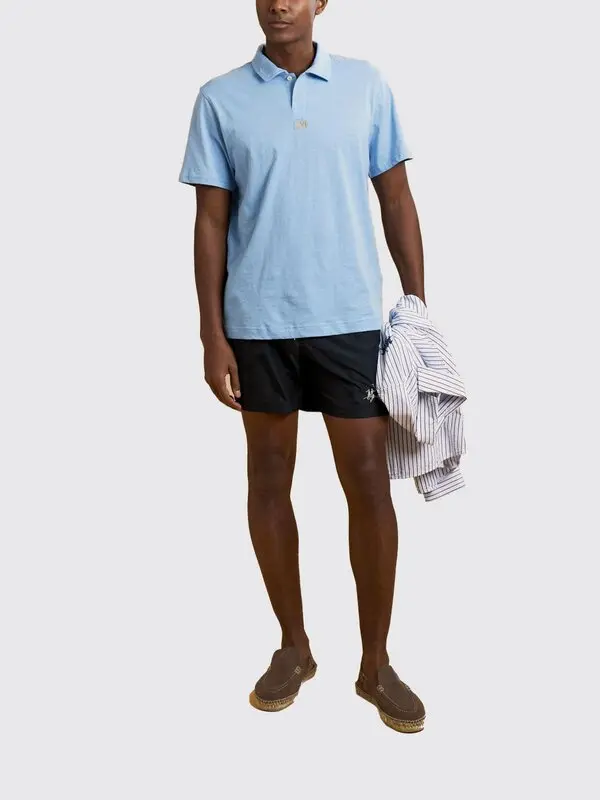 LA MARTINA Cotton Polo - Blue