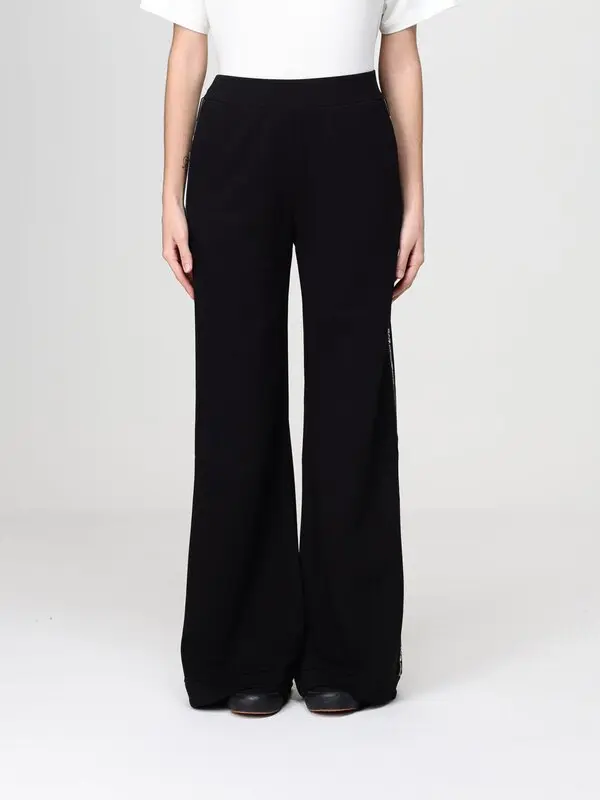 EA7 Jersey Wide Leg Pants - Black