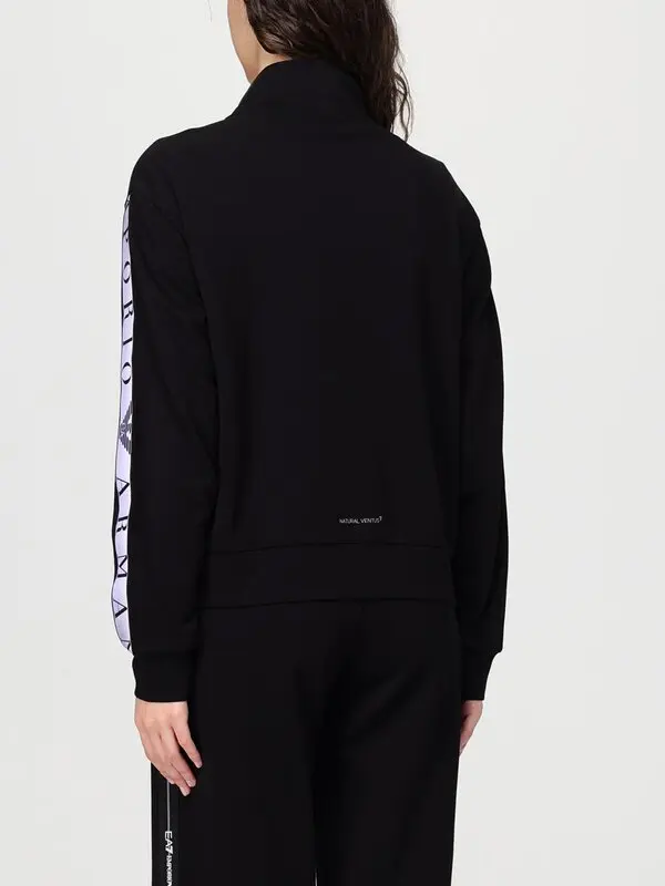EA7 Zip Through Sweatshirt - Black